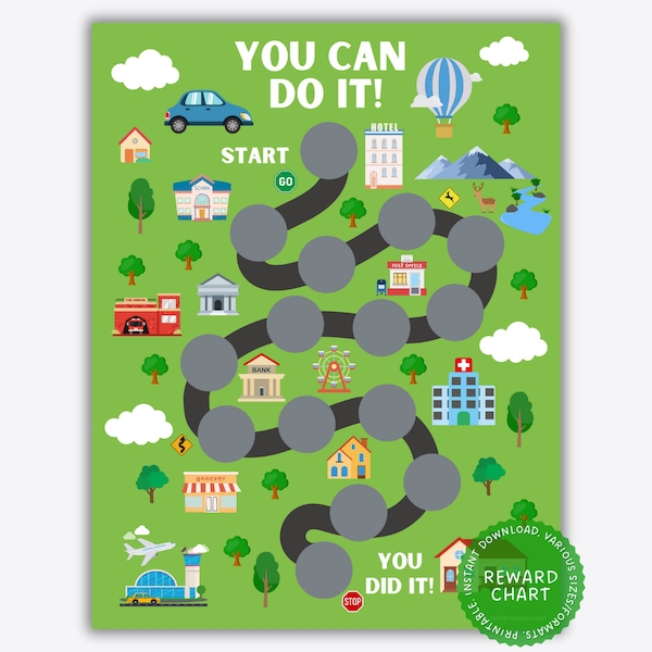 Road Reward Chart - Etsy