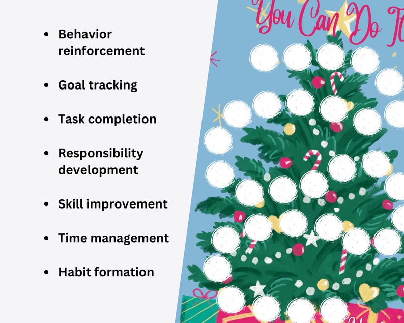 Festive Classroom Reward Chart: Printable Christmas-themed Behavior ...