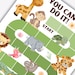 Printable Reward Chart, Zoo Reward Chart, Safari Sticker Chart, Jungle ...