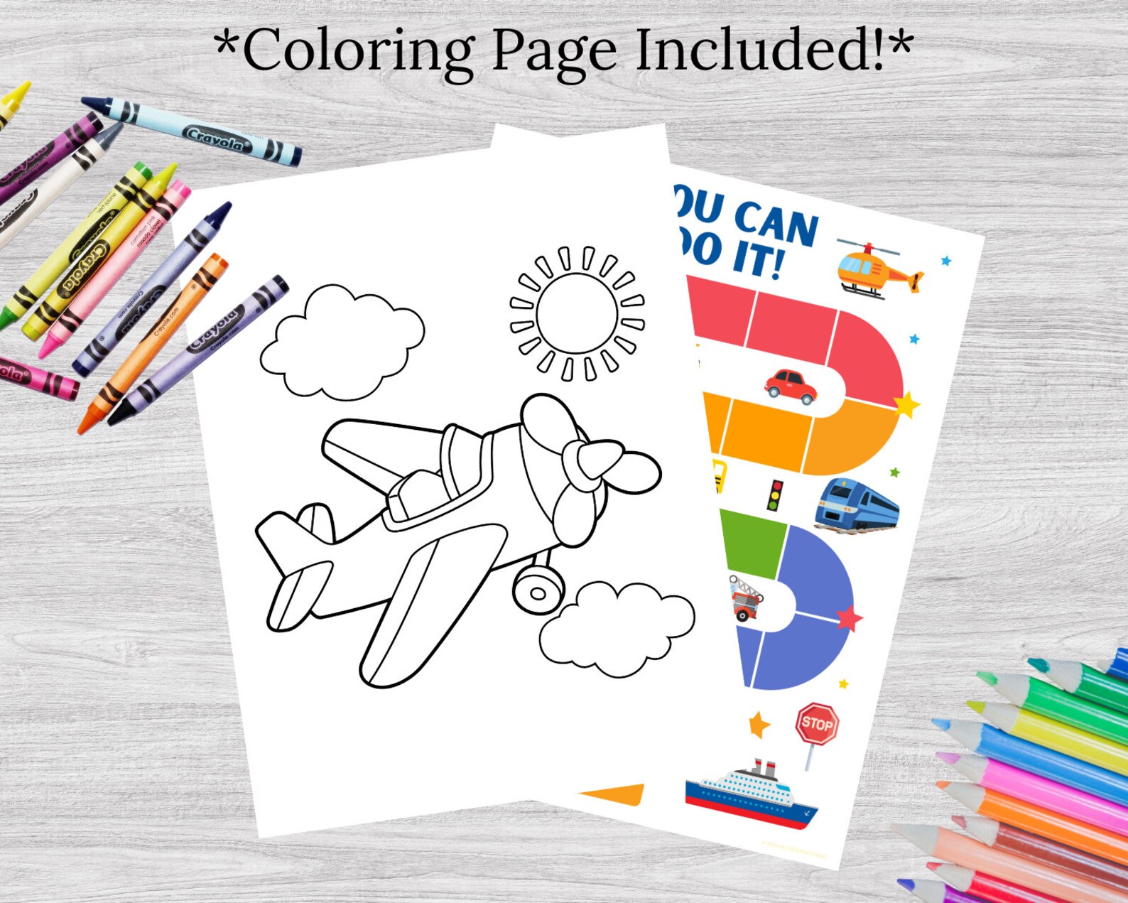 Vehicle Reward Chart Kids Printable, Kids Reward Chart, Potty Training ...