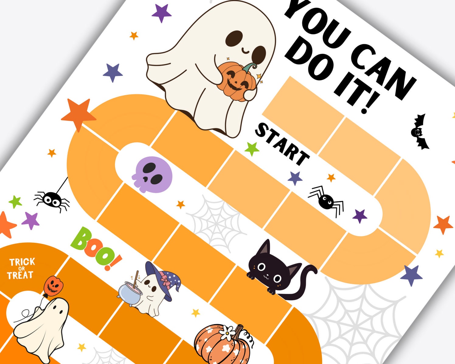Halloween Reward Chart: Kids Behavior & Potty Training (printable PDF ...