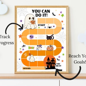 Halloween Reward Chart: Kids Behavior & Potty Training (printable PDF ...