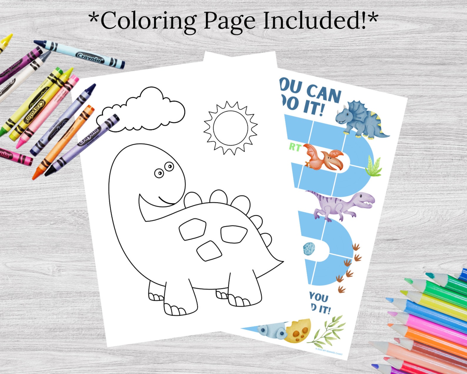 Printable Dinosaur Reward Chart for Kids, Kids Reward Chart, Behavior ...