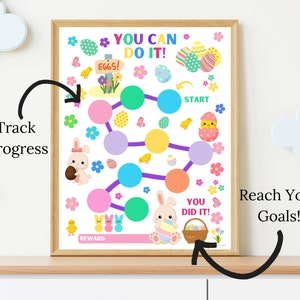 Easter Reward Chart, Kids Reward Chart, Classroom Goal Tracker, Habit ...