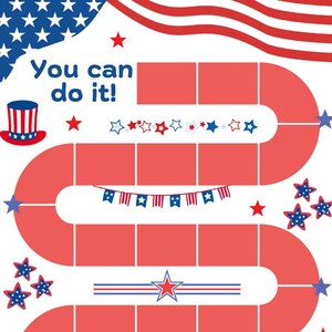 Patriotic USA Reward Chart: Toddler Habit Tracker (PDF) - Etsy