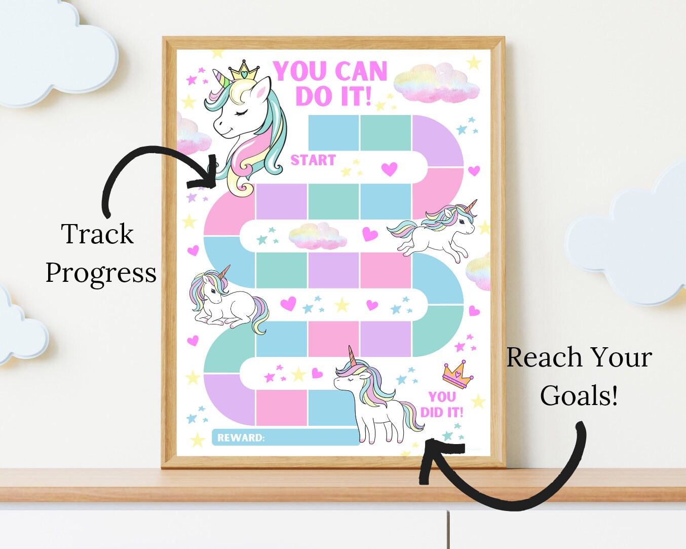 Unicorn Reward Charts, Girls Potty Training Chart, Kids Behavior Chart ...