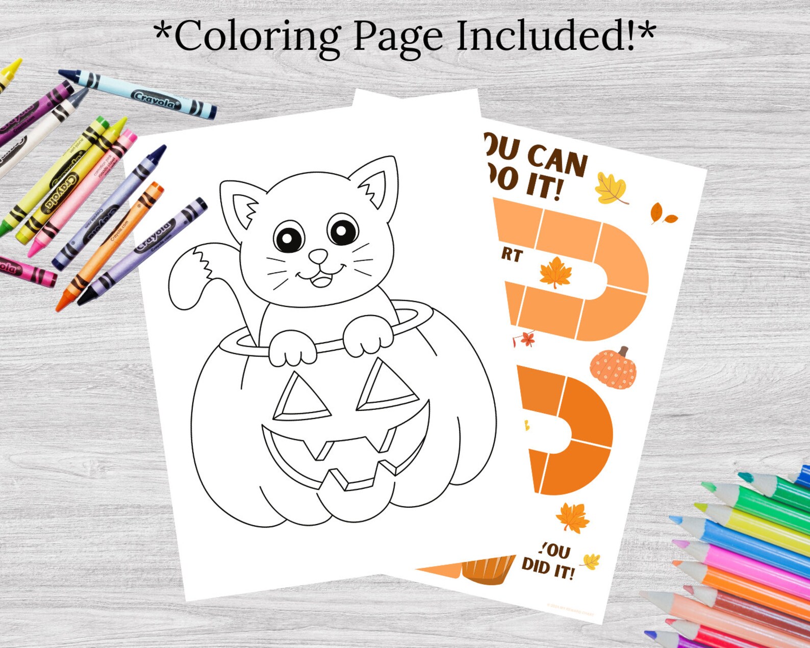 Printable Fall Reward Chart Bundle: Autumn Classroom Behavior Tracker ...