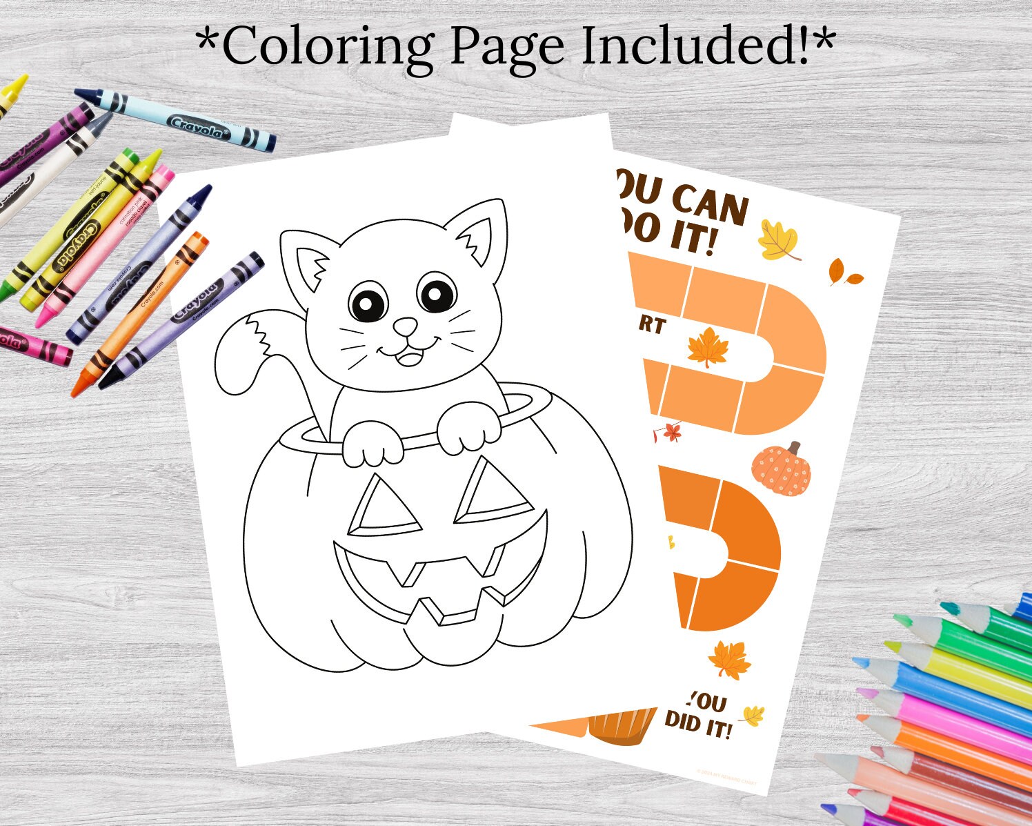 Printable Fall Reward Chart Bundle: Autumn Classroom Behavior Tracker ...