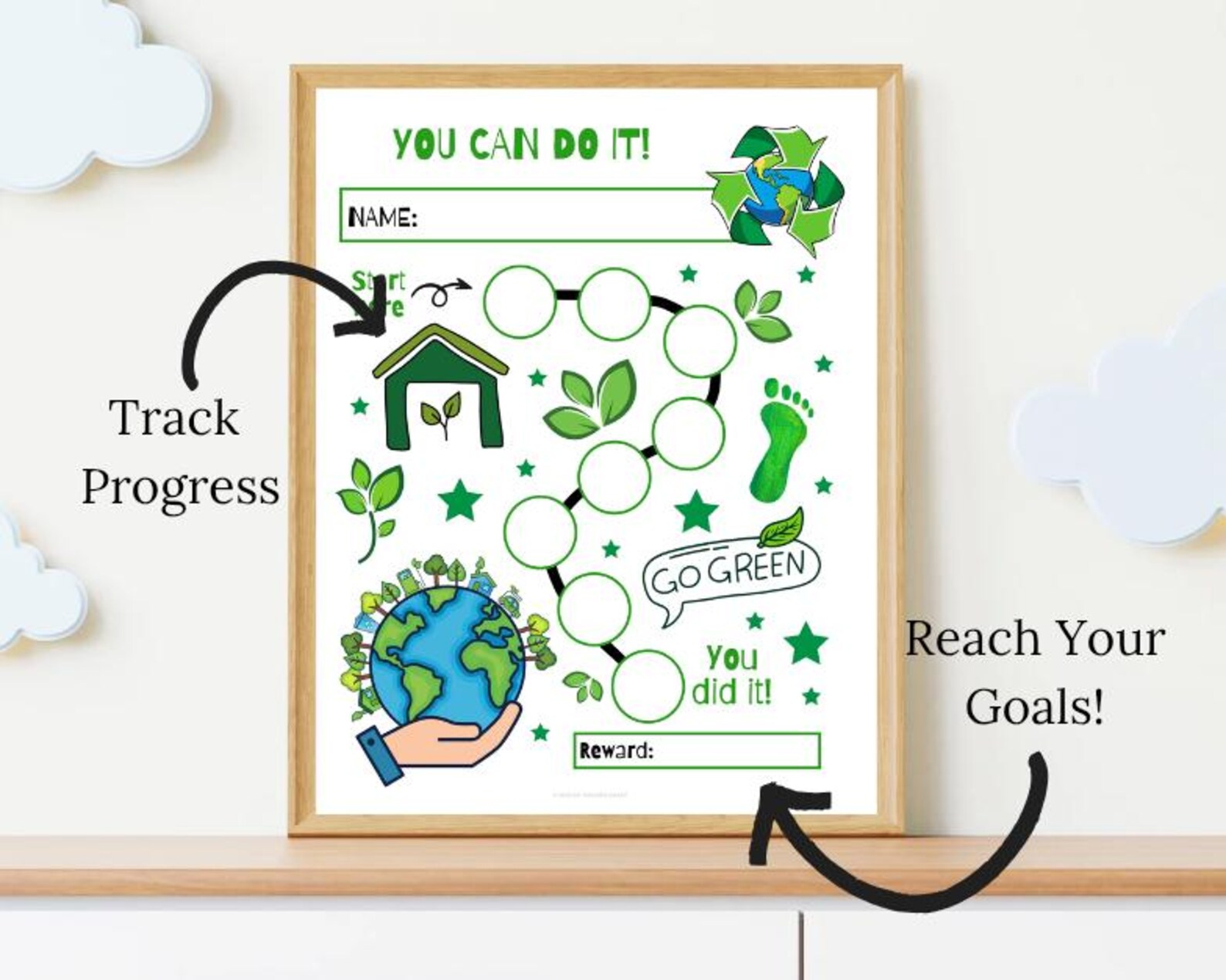 Recycle Reward Chart: Kids Eco Habit Tracker (printable Download) - Etsy