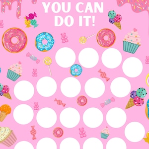 Candy Reward Chart: Potty Training, Chores, Goals (PDF) - Etsy