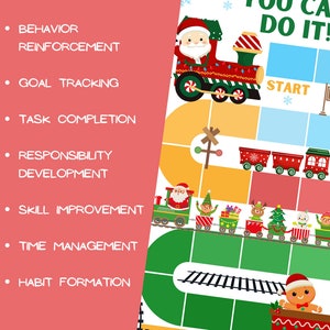 Train Reward Chart, Christmas Sticker Chart, Reward Chart Kids ...
