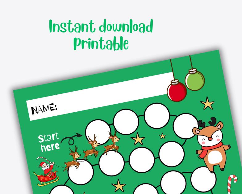 Christmas Reward Chart: Santa Sticker Habit Tracker (PDF, JPG, PNG) - Etsy