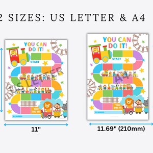 Train Reward Chart: Kids Behavior & Potty Training (digital Download ...