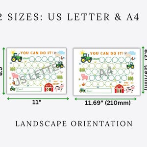 Reward Chart Printable, Tractor Reward Chart, Kids Behavior Chart ...