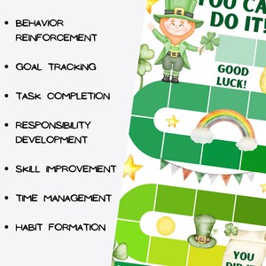 Leprechaun Reward Chart: St. Patrick's Day Kids Behavior (PDF) - Etsy