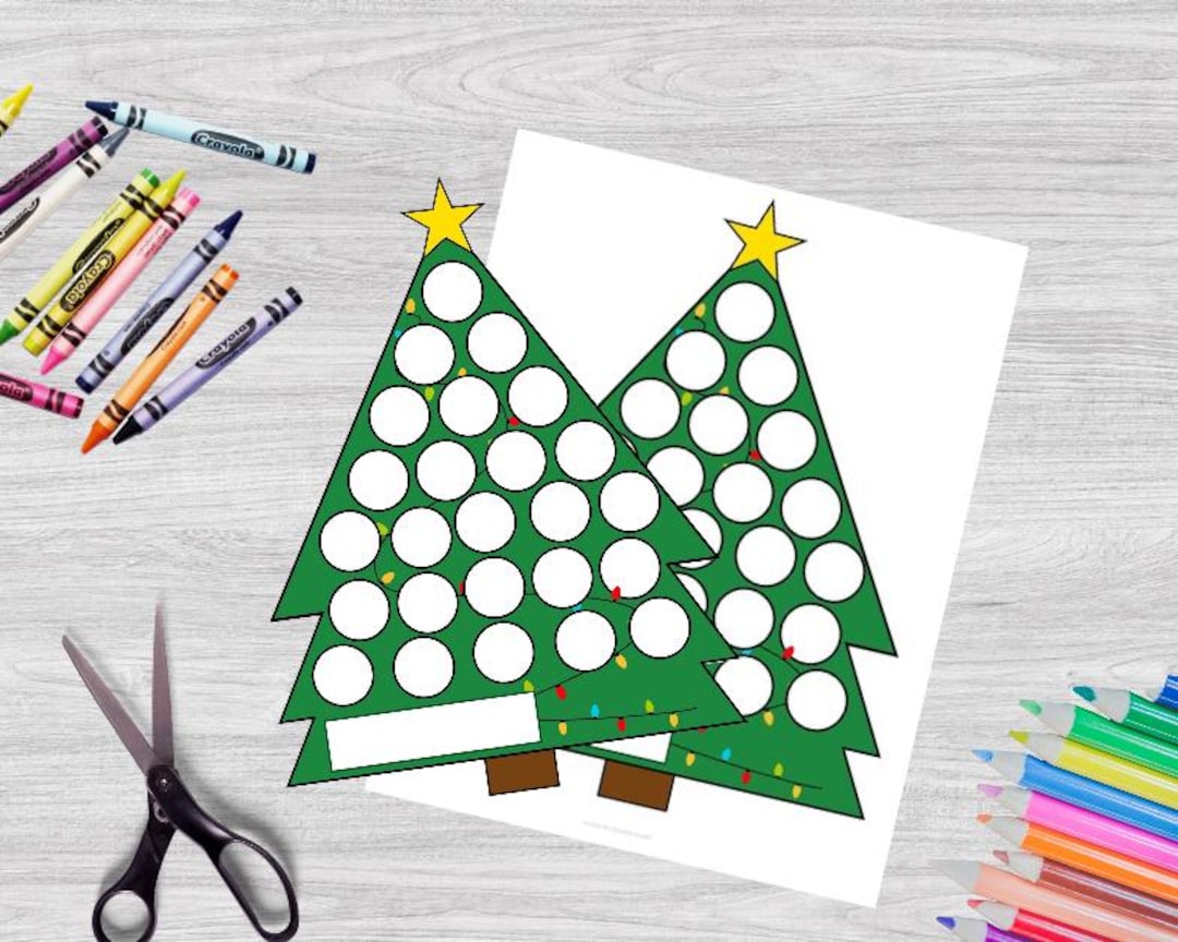 Printable Christmas Countdown, Green Christmas Tree Reward Chart ...