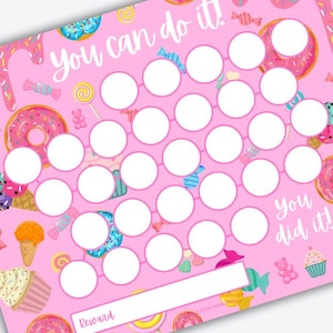 Candy Reward Chart, Girls Reward Chart, Toddler Chore Chart, Potty ...