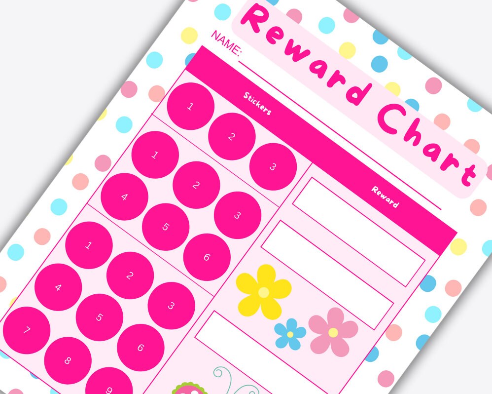 Printable Butterfly Reward Chart Printable Butterfly Behavior - Etsy