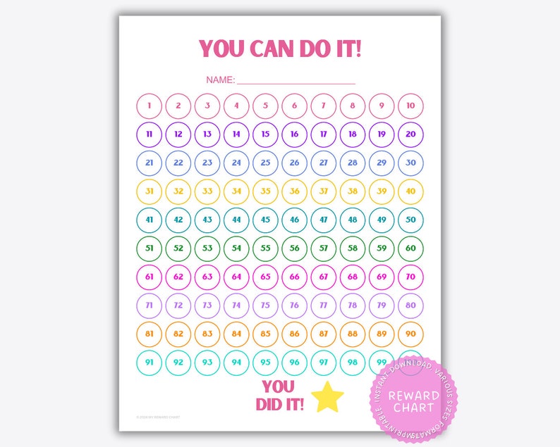 Kids Printable Reading Chart, Reading Reward Chart, Kids Reward Chart ...