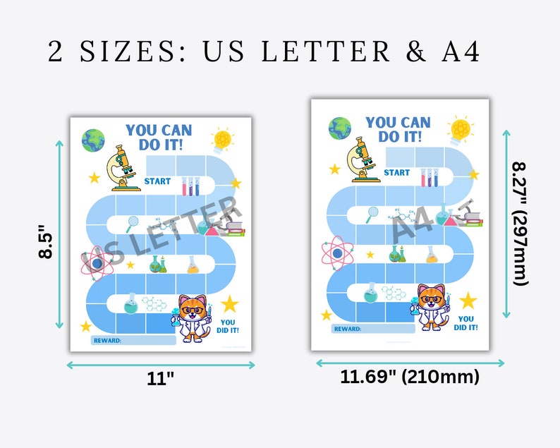 Kids Science Reward Chart, School Sticker Chart, Classroom Behavior ...