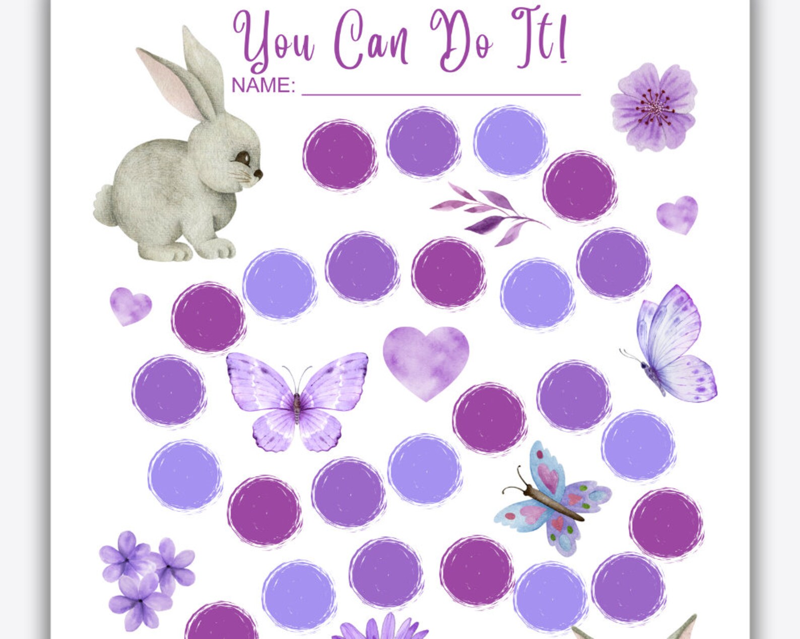 Printable Reward Chart, Easter Reward Chart, Potty Training Chart, Kids ...