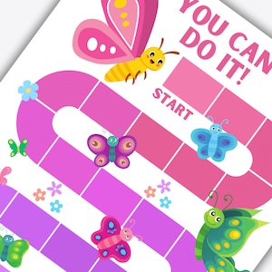 Butterfly Reward Chart Printable, Girls Sticker Chart, Spring Reward ...