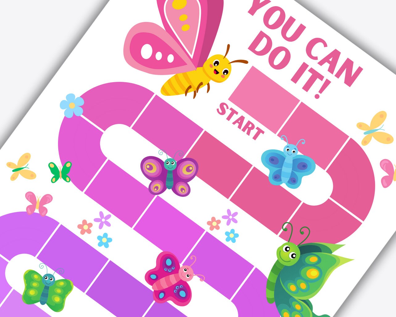 Butterfly Reward Chart Printable, Girls Sticker Chart, Spring Reward ...