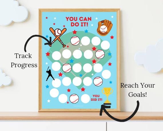 Sports Reward Chart Bundle | Printable Sticker, Behavior & Potty ...