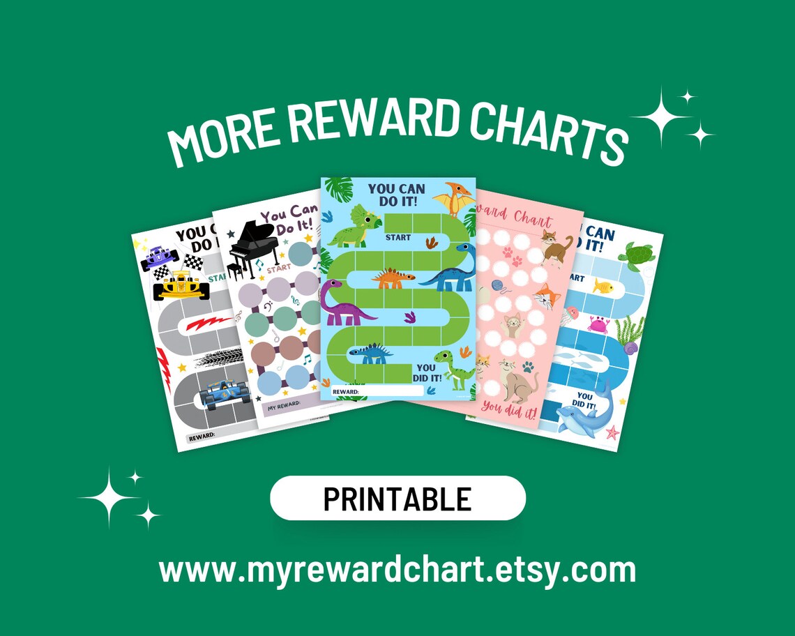 Monkey Reward Chart: Kids Printable Behavior Tracker (PDF) - Etsy
