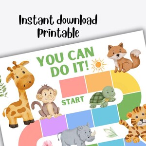 Zoo Animals Reward Chart: Kids Behavior & Potty Training (PDF) - Etsy