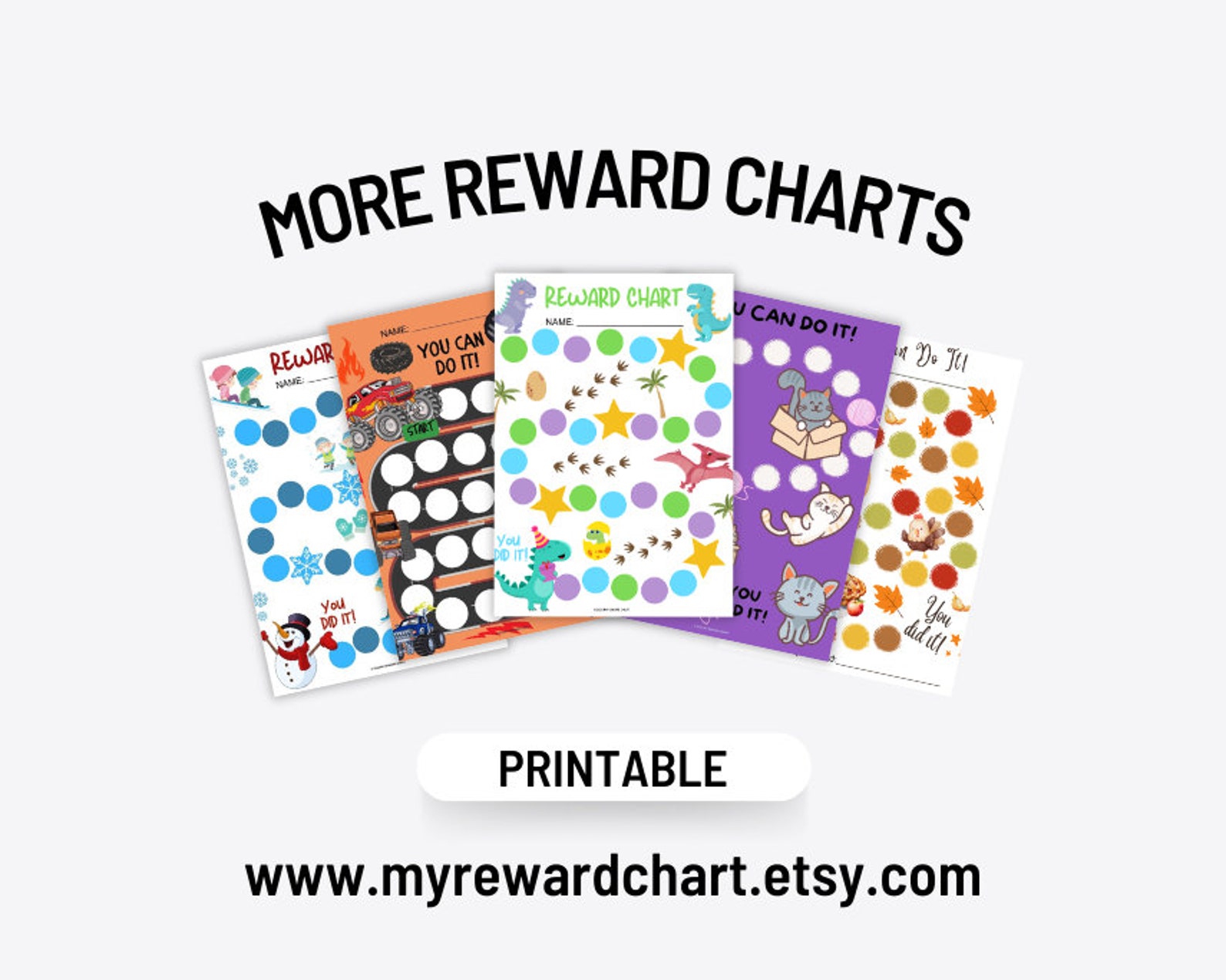 Autumn Pumpkin Reward Chart: Printable Sticker Tracker (digital ...