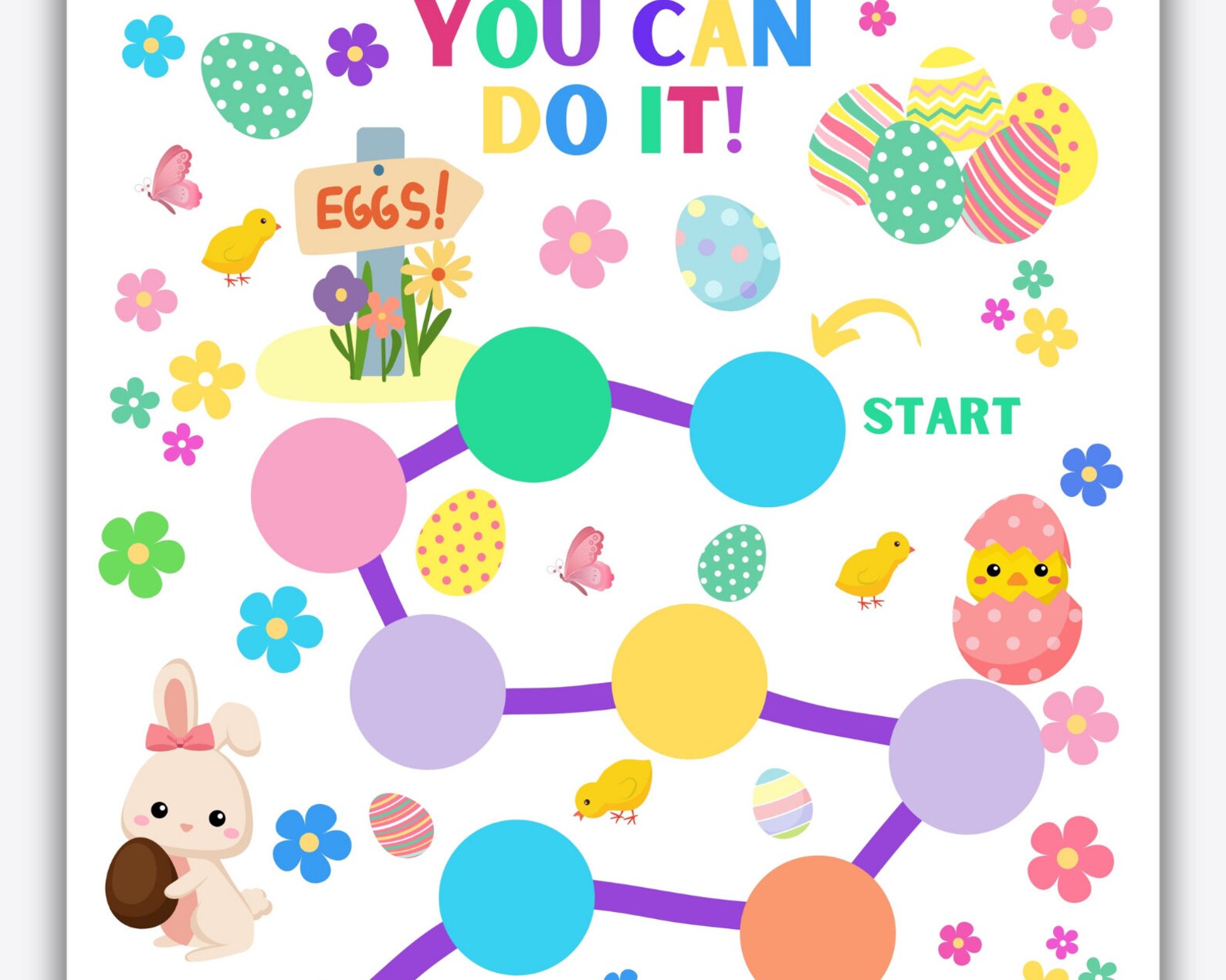 Easter Reward Chart, Kids Reward Chart, Classroom Goal Tracker, Habit ...