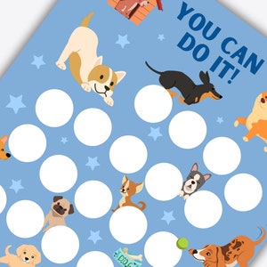 Puppy Dog Reward Chart: Kids Behavior Tracker (printable PDF) - Etsy