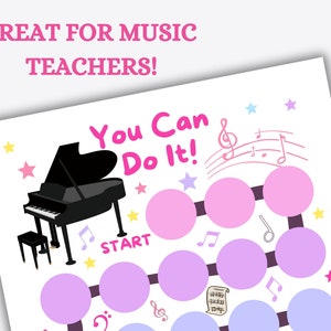 Printable Piano Practice Reward Chart for Kids (digital Download) - Etsy