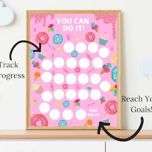 Candy Reward Chart: Potty Training, Chores, Goals (PDF) - Etsy