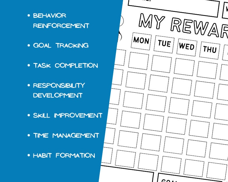Printable Music Reward Chart, Music Practice Chart, Kids Reward Chart ...