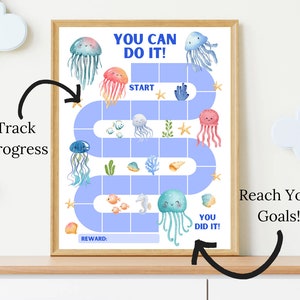 Printable Ocean Animal Reward Charts, Kids Behavior Chart, Instant ...