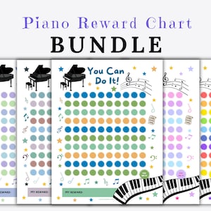 Printable Music Reward Charts, 100-day Practice Chart, Kids Reward ...