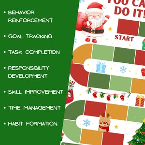 Christmas Reward Chart: Santa Sticker Chart for Kids (printable) - Etsy