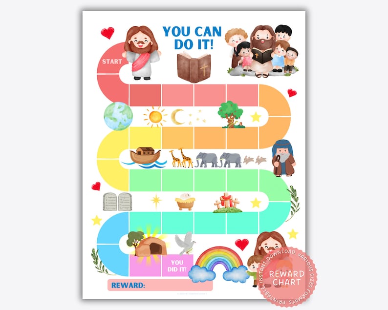 Jesus Reward Chart, Kids Reward Chart, Bible Theme Classroom, Preschool ...