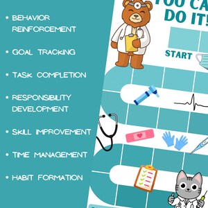 Printable Doctor Visit Reward Chart: Toddler Behavior Tracker (PDF) - Etsy