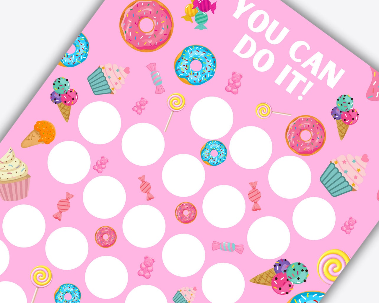 Candy Reward Chart: Potty Training, Chores, Goals (PDF) - Etsy