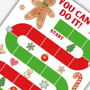 Christmas Reward Chart, Gingerbread Sticker Chart, Behavior Chart ...