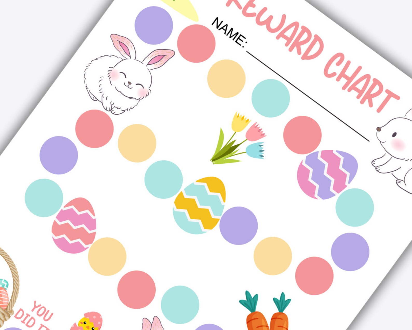 5 Easter Reward Chart Bundle Bunny Potty Training Chart - Etsy