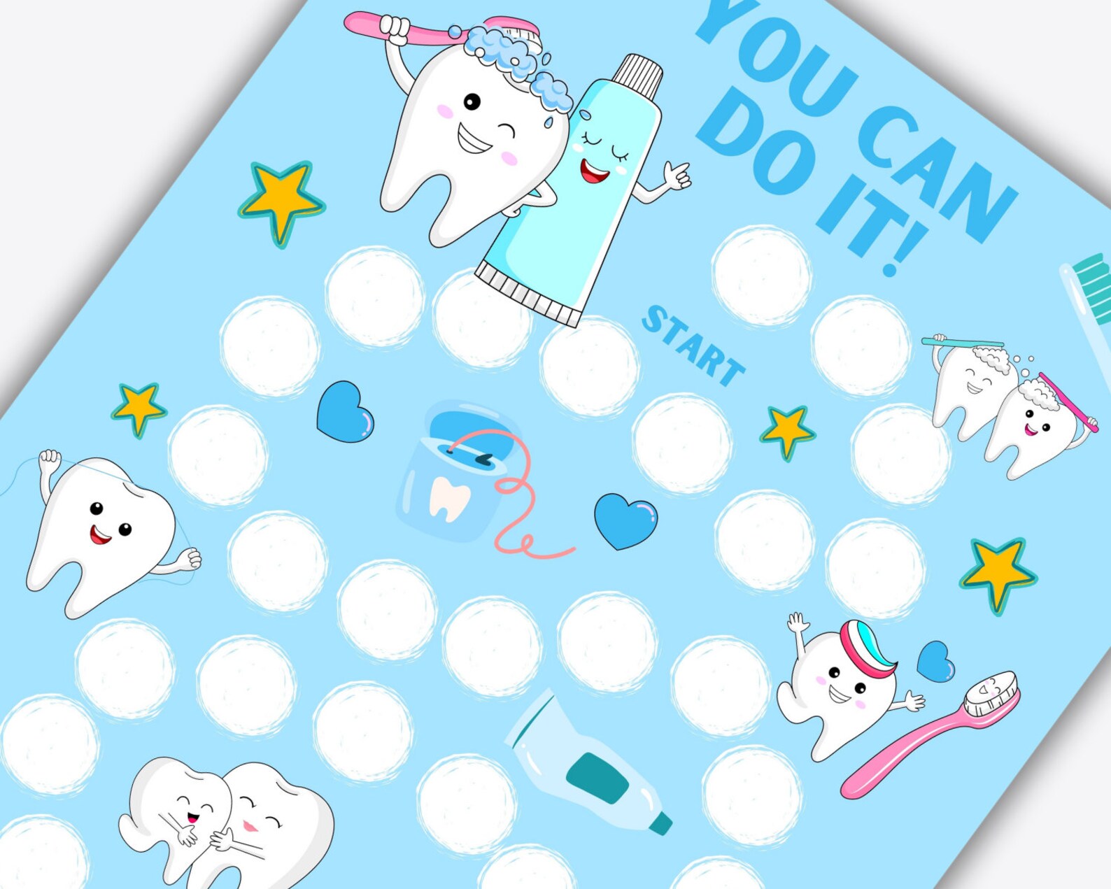 Brush My Teeth Reward Chart Printable Kids Reward Chart, Good Behavior ...