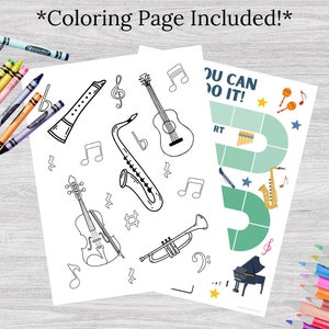 Musical Instrument Reward Chart – Piano & Violin Sticker Chart, Music ...