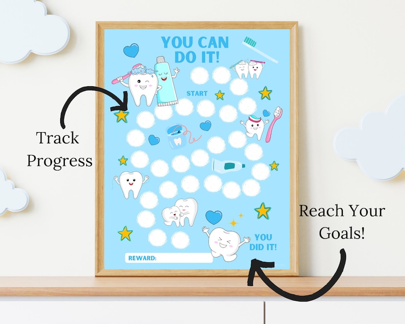 Brush My Teeth Reward Chart Printable Kids Reward Chart, Good Behavior ...