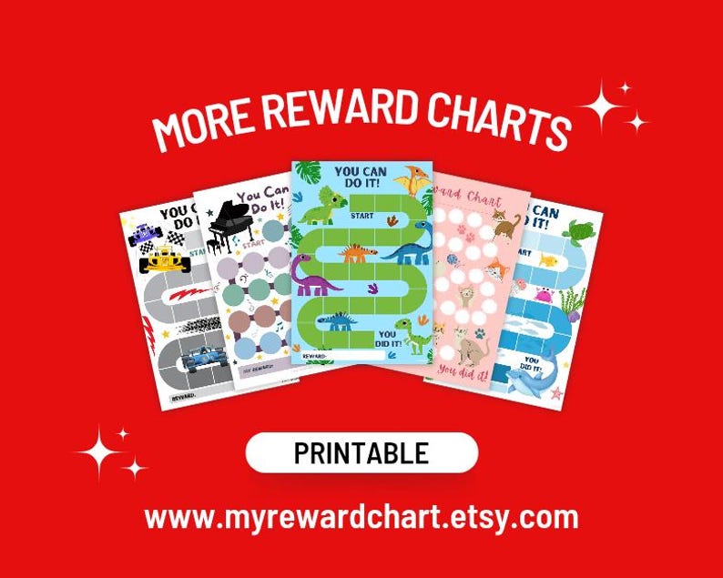 Christmas Reward Chart Printable: Santa Sticker Chart (PDF) - Etsy
