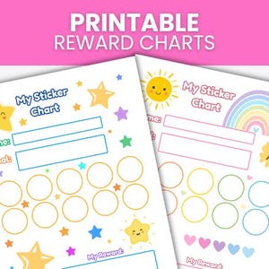 Classroom Reward Charts Bundle Stars and Rainbows Behavior Charts ...