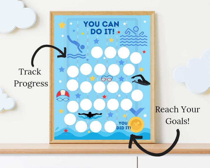 Swimming Reward Chart: Athlete Goal Tracker (digital Download) - Etsy